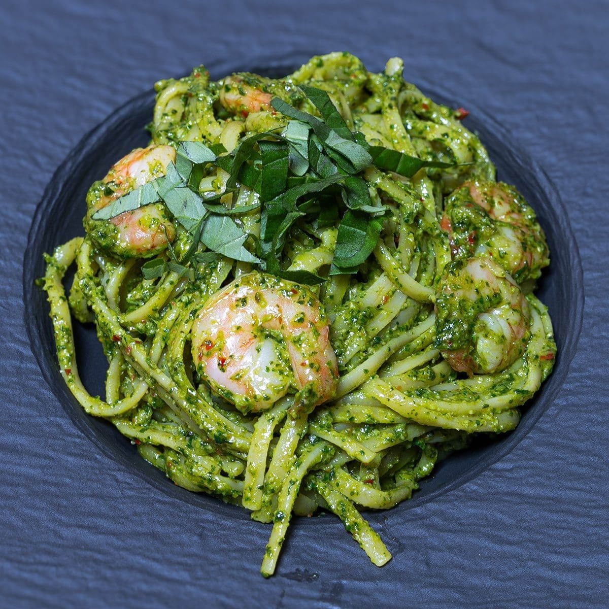 Prawn Linguine with Chilli Pesto - Love the Kitchen